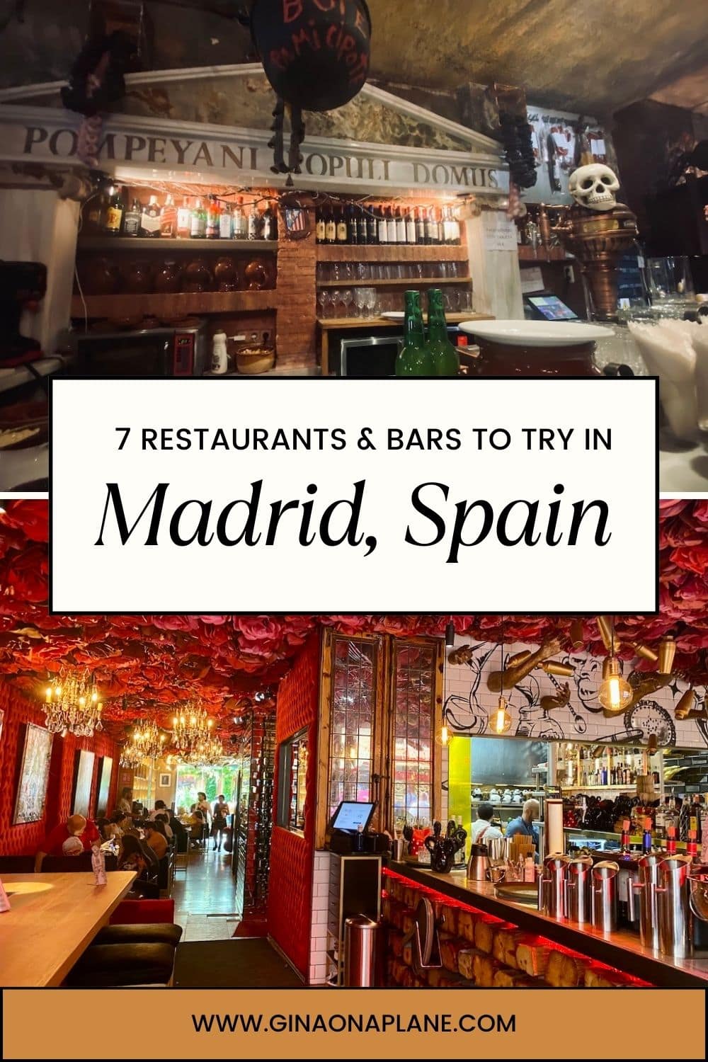 Unique Restaurants and Bars in Madrid, Spain - Gina On A Plane
